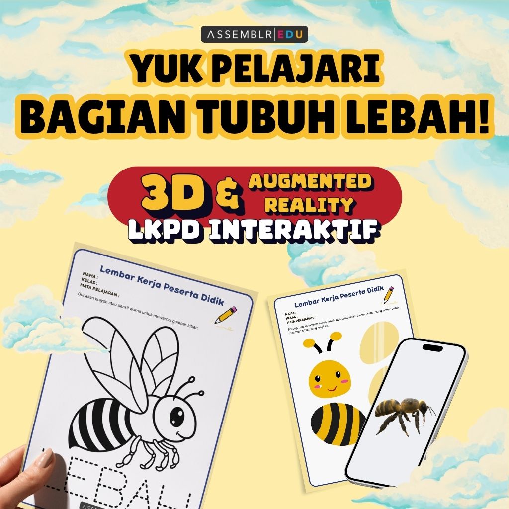 Yuk Pelajari Bagian Tubuh Lebah! - on Assemblr Edu