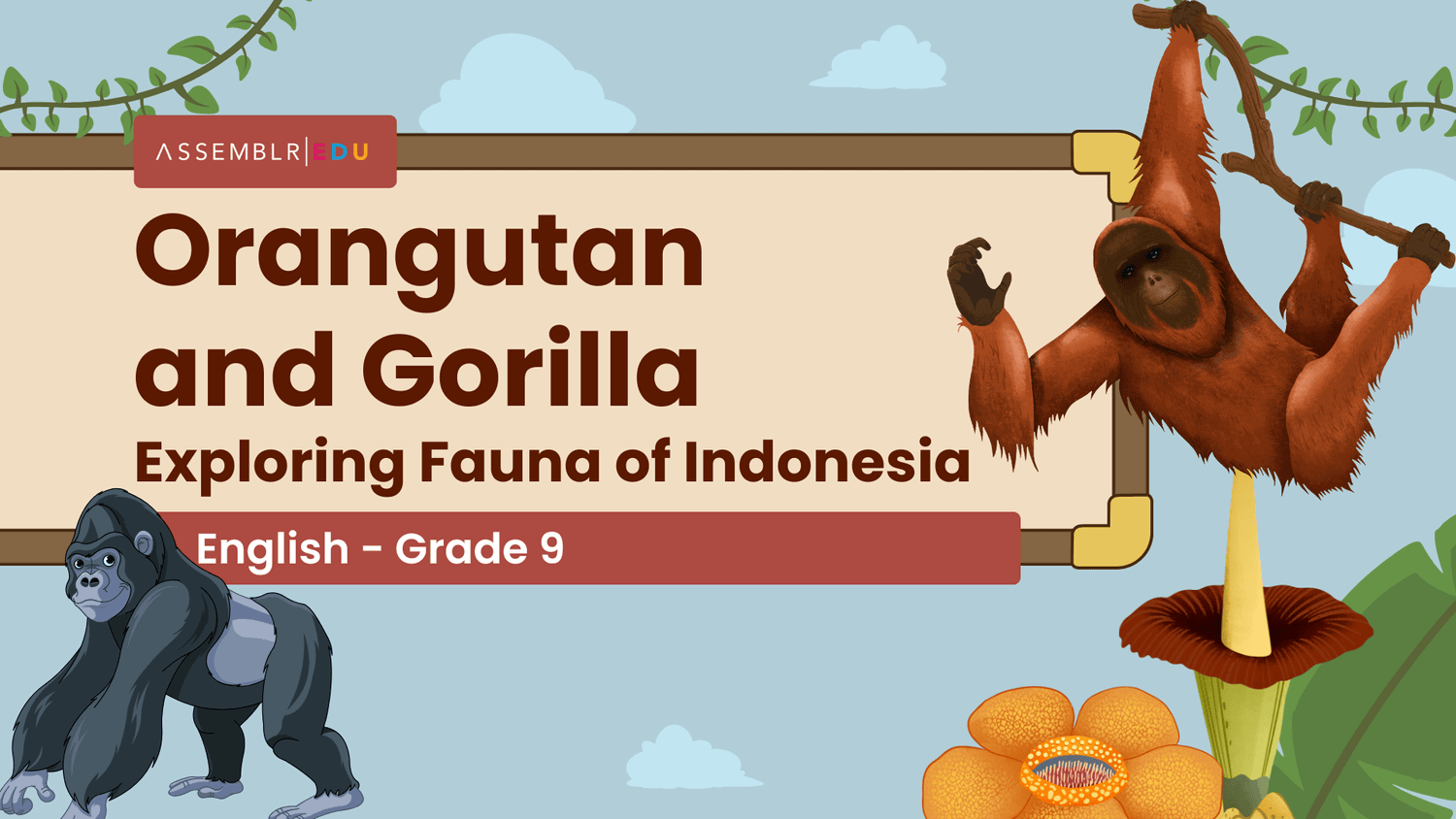 1.2 Orangutan and Gorilla - on Assemblr Edu